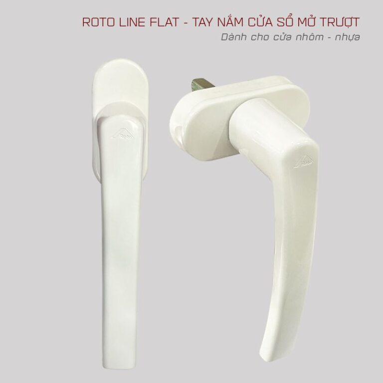 TAY NẮM CỬA SỔ MỞ TRƯỢT - ROTO LINE FLAT - MÀU TRẮNG - 617437 - CÔNG TY ...