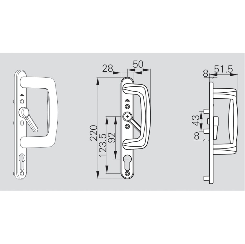 TAY NẮM CỬA ĐI TRƯỢT - ROTO PULL HANDLE - MÀU BẠC - 770015 - CÔNG TY ...