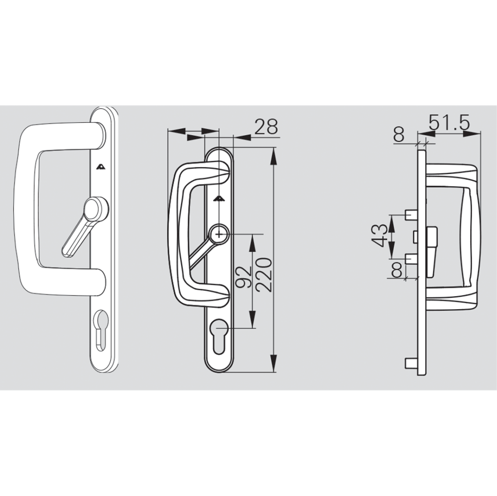 TAY NẮM CỬA ĐI TRƯỢT - ROTO PULL HANDLE - MÀU NÂU - 774441 - CÔNG TY ...